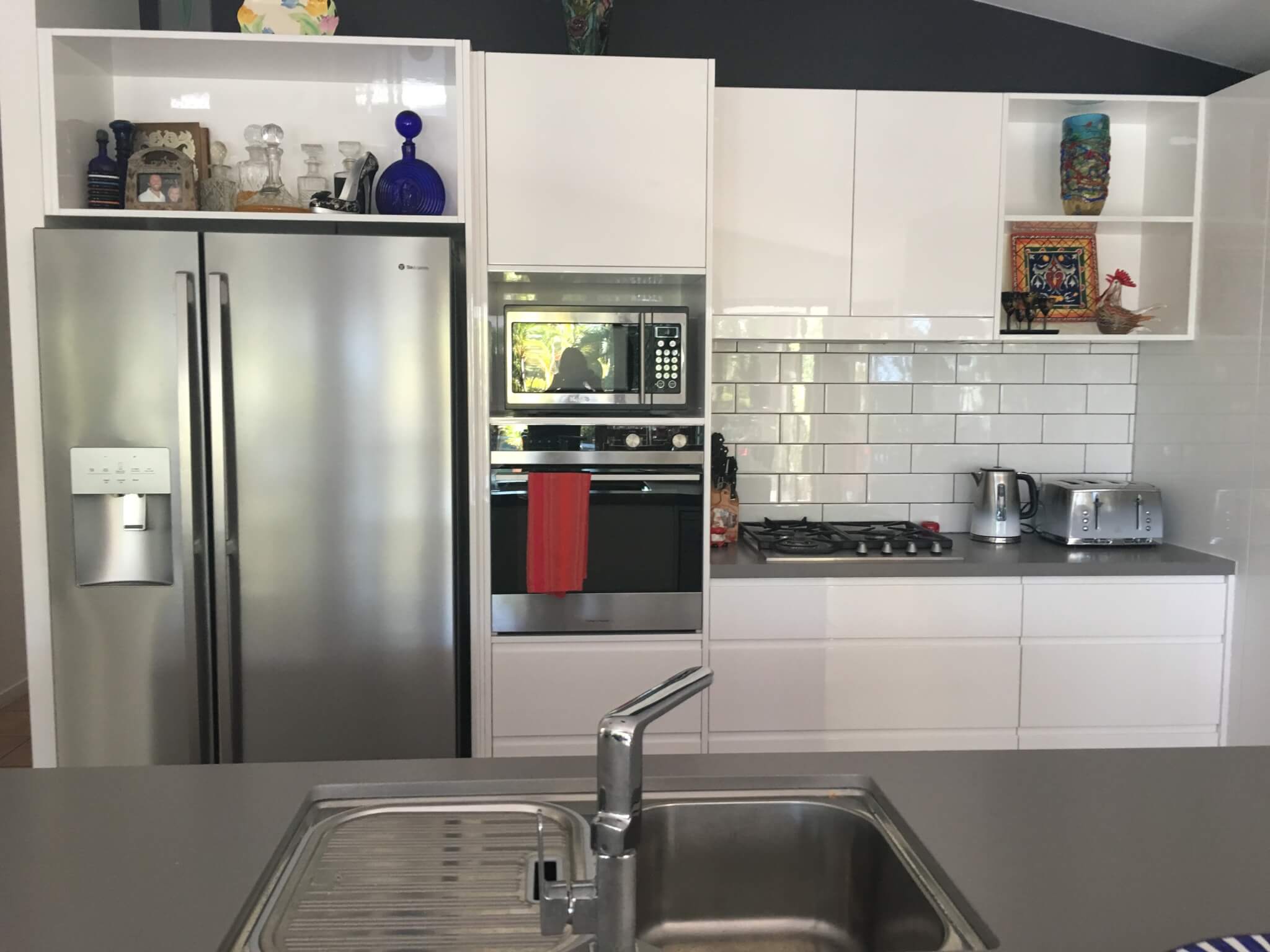 Gloss Two Pac Painted Kitchen — All About Kitchens Sunshine Coast