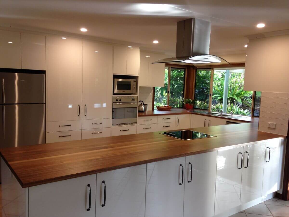 Amazing Custom Built Kitchen with Solid Timber Benchtop — All About ...