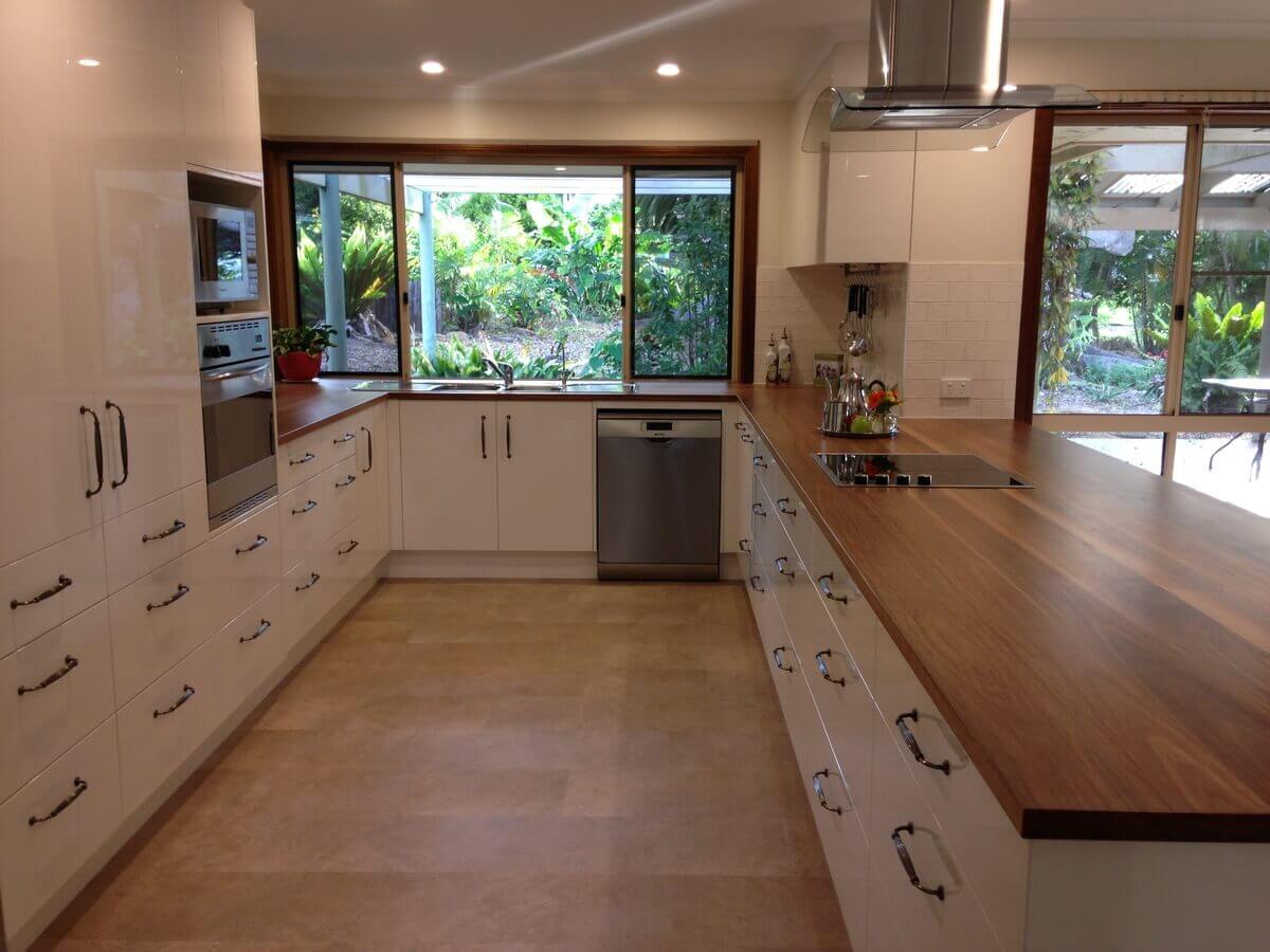 Amazing Custom Built Kitchen with Solid Timber Benchtop — All About ...